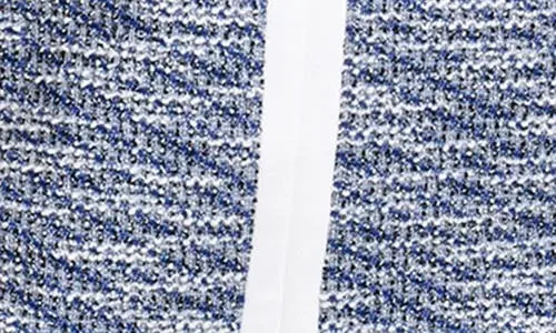 Karl Lagerfeld Metallic Tweed A-line Mini Dress