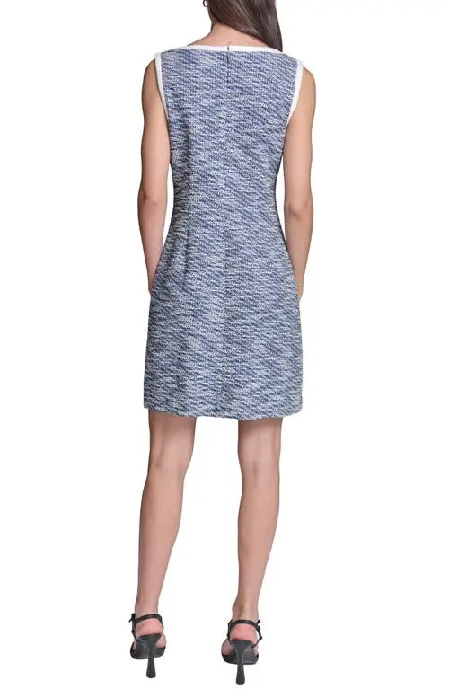 Karl Lagerfeld Metallic Tweed A-line Mini Dress