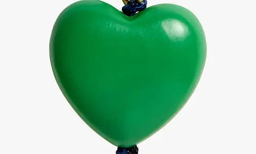 Clare V. Grande Heart Key Fob
