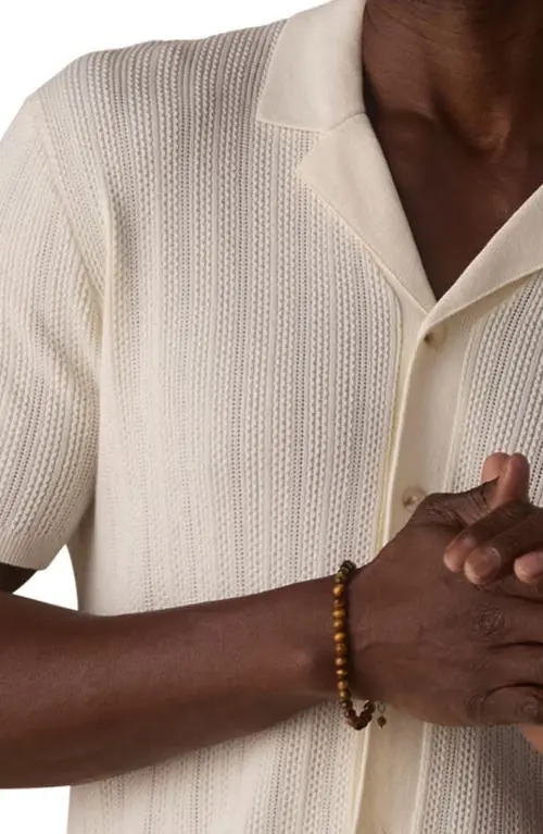 THE NORMAL BRAND Robles Texture Knit Camp Shirt