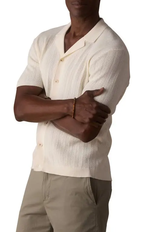 THE NORMAL BRAND Robles Texture Knit Camp Shirt