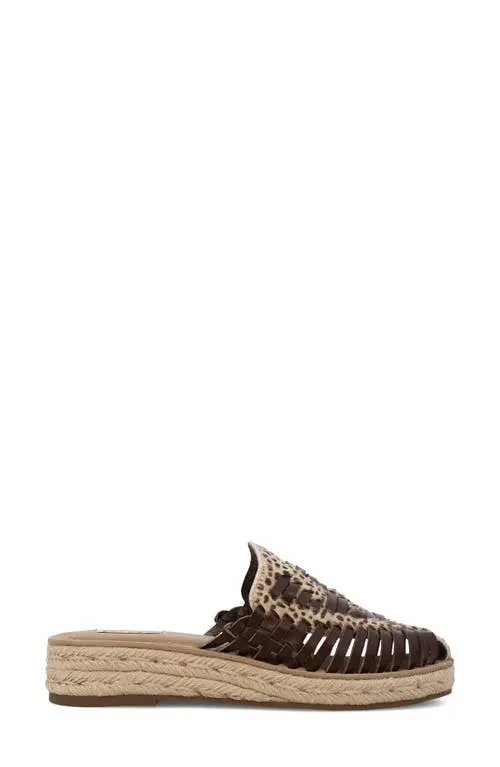 Mia Erin Espadrille Mule - Cheetah