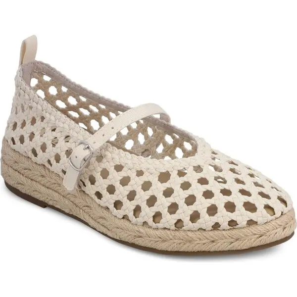 Mia Espadrille Platform Mary Jane - Bone Grosg