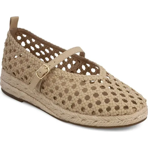 Mia Espadrille Platform Mary Jane - Natural Gr