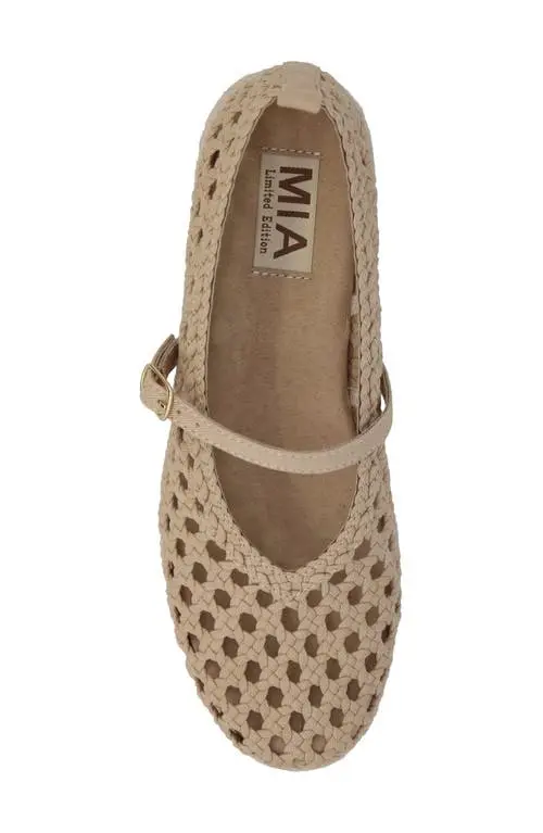 Mia Espadrille Platform Mary Jane - Natural Gr