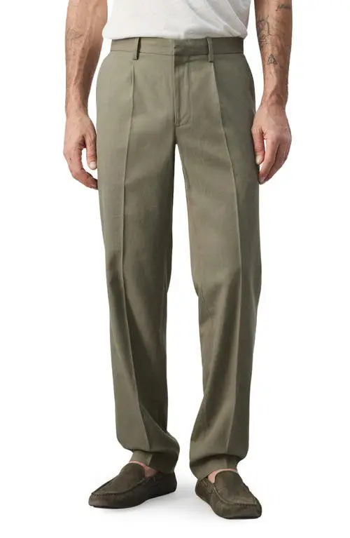 Mango Slim Fit Pants - Green