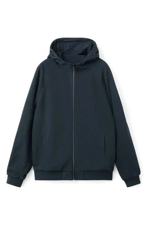 Mango Performance Zip Hoodie - Navy
