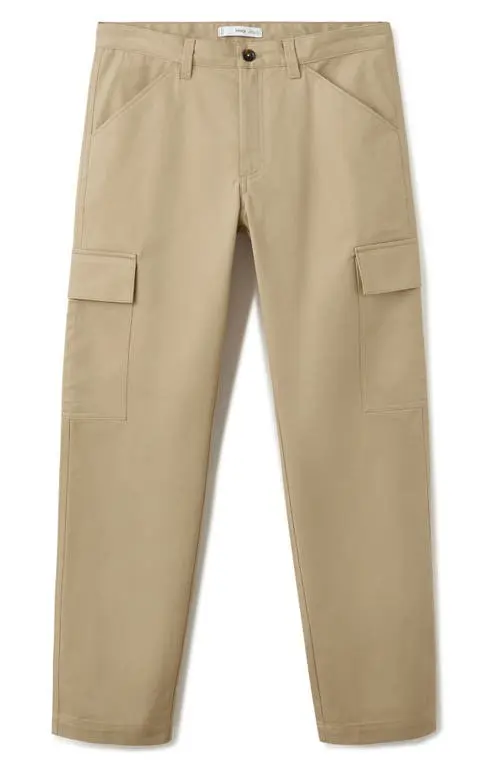 Mango Regular Fit Cotton Cargo Pants