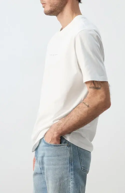 Mango Departure Cotton Graphic T-shirt - White