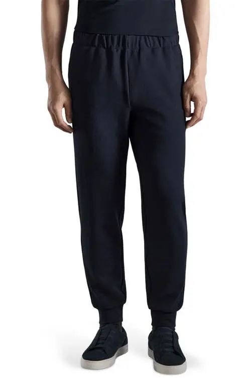 Mango Comfort Stretch Joggers - Navy