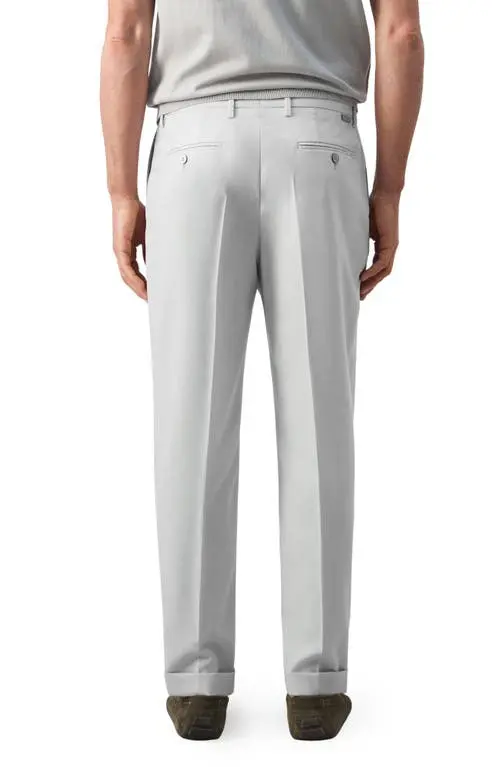 Mango Pleated Wide Leg Wool Trousers