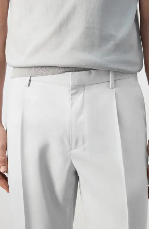 Mango Pleated Wide Leg Wool Trousers