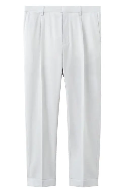 Mango Pleated Wide Leg Wool Trousers