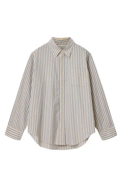 ALLSAINTS Roma Stripe Button Front Shirt