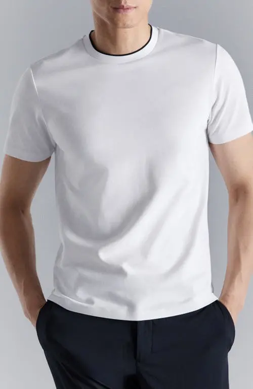 Mango Slim Fit Comfort Stretch T-shirt - White