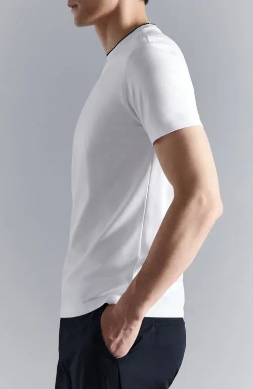 Mango Slim Fit Comfort Stretch T-shirt - White