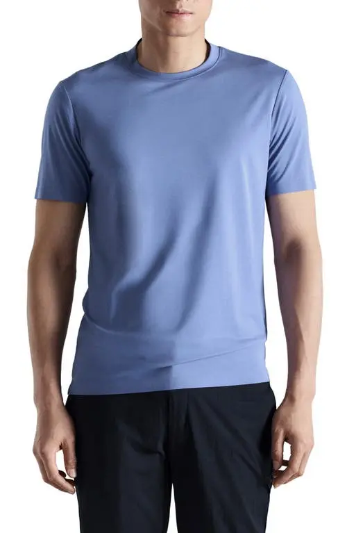 Mango Slim Fit Comfort Stretch T-shirt - China Blue