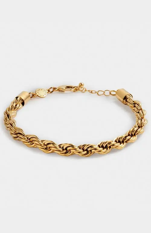 KATIE LOXTON Reine Rope Bracelet - Gold Coated