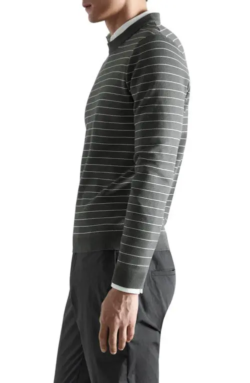 Mango Striped Jersey Crewneck Sweater