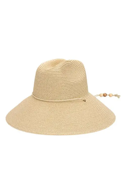 San Diego Hat Metallic Straw Lifeguard Hat - Natural