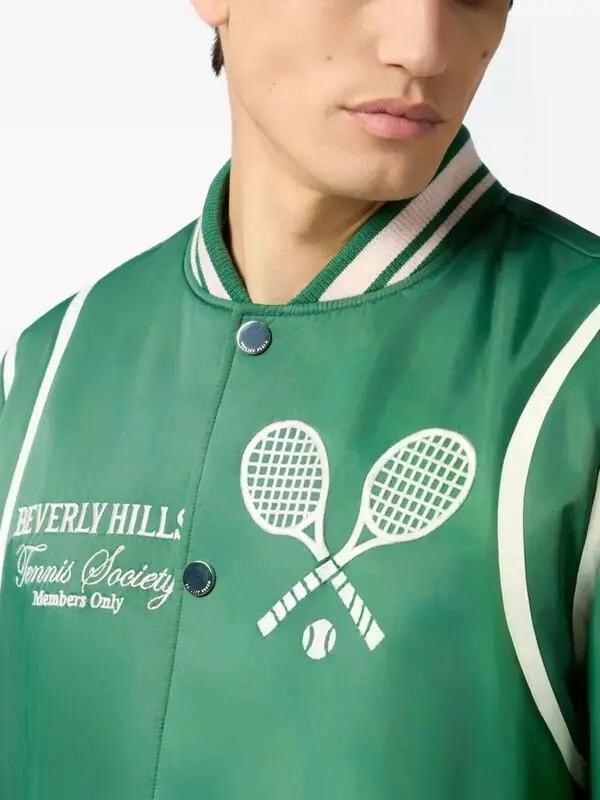 Philipp Plein Long-sleeve Bomber Jacket With Embroidered Details