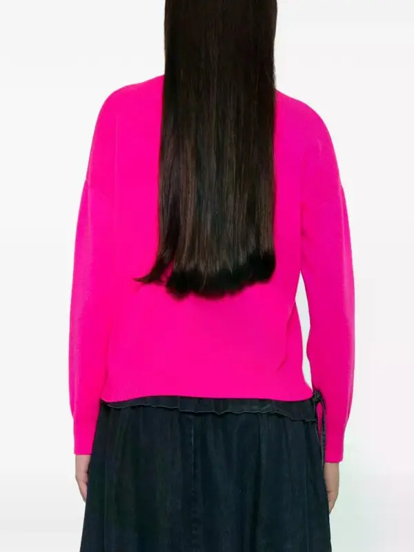 From Future Long-sleeve Crew Neck Sweater With Strawberry Motif