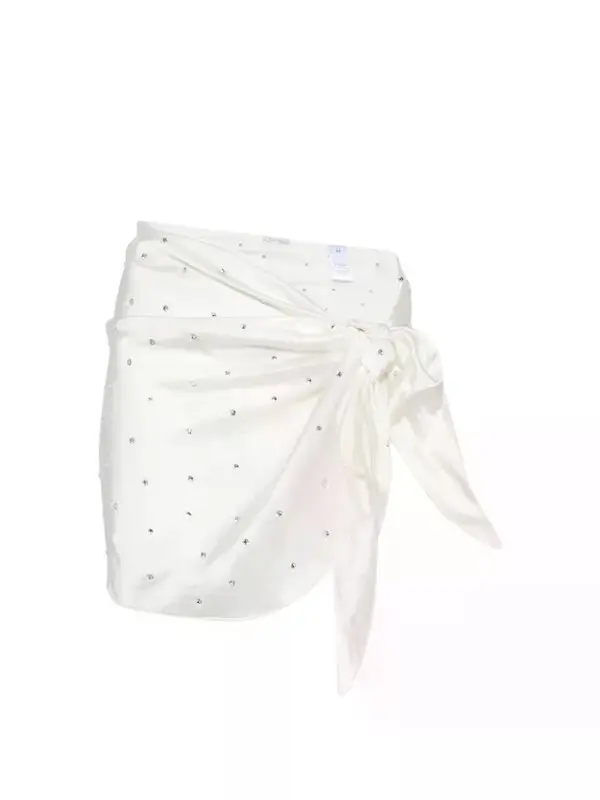 Oseree Crystal-embellished Pareo - White