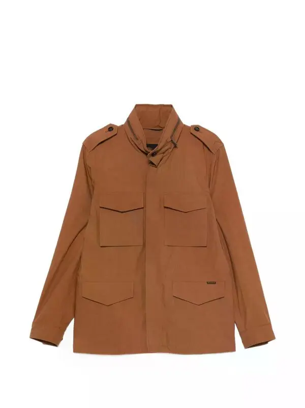 MOORER Denver Flap-pocket Jacket - Brown