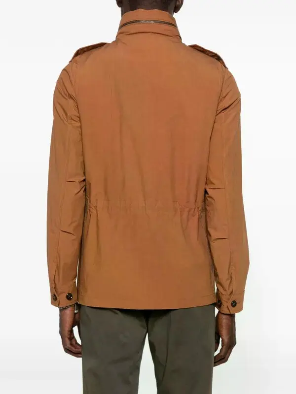 MOORER Denver Flap-pocket Jacket - Brown