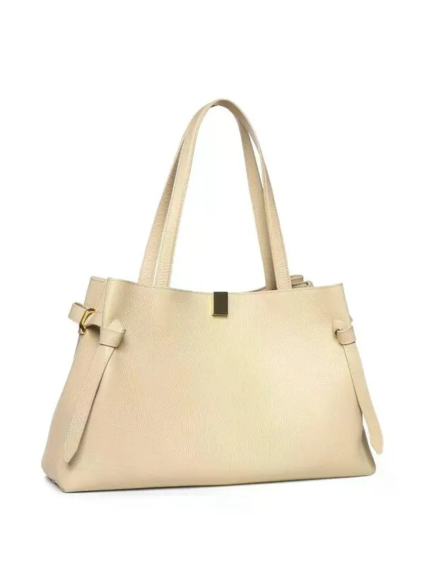 Yuzefi Gyoza Mini Pebble-grain Tote - White
