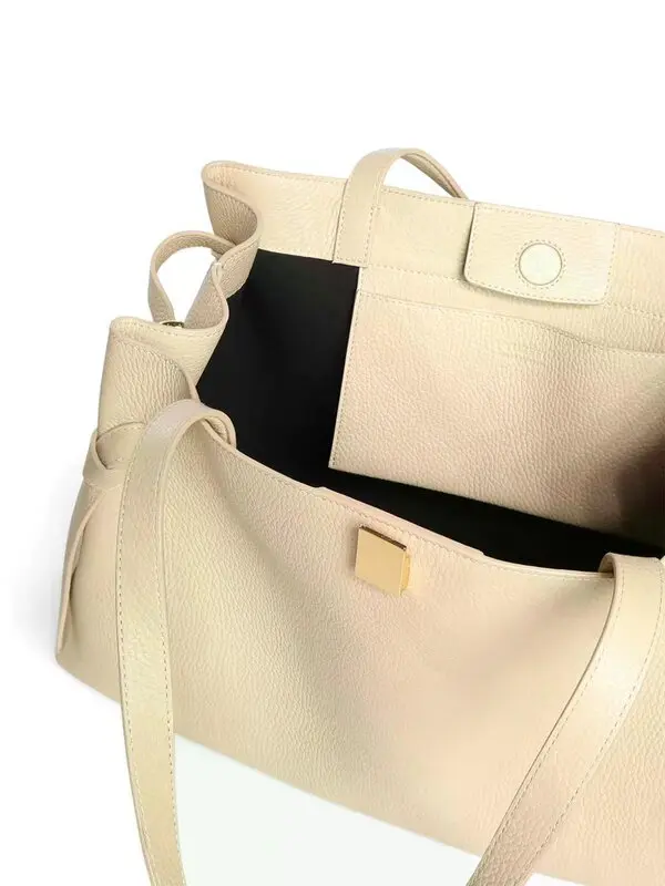 Yuzefi Gyoza Mini Pebble-grain Tote - White