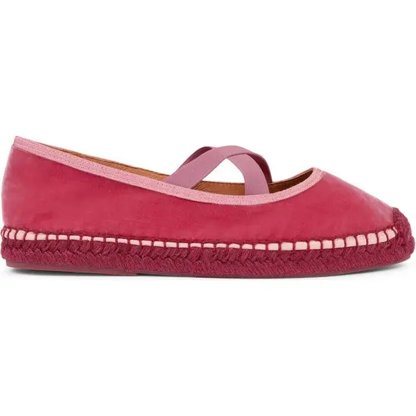 Penelope Chilvers Chico Mary Jane Espadrille Flat - Rose