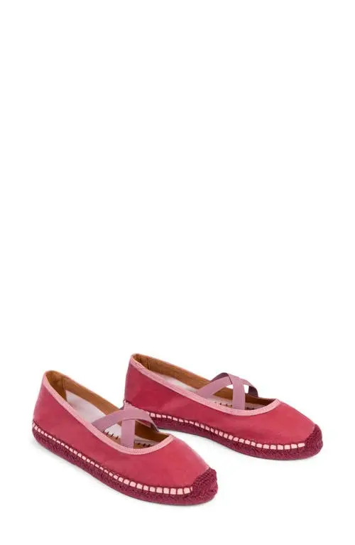 Penelope Chilvers Chico Mary Jane Espadrille Flat - Rose