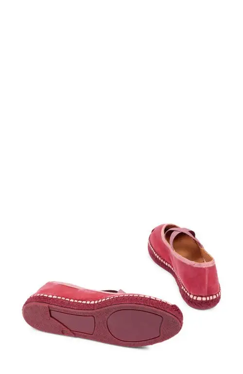 Penelope Chilvers Chico Mary Jane Espadrille Flat - Rose