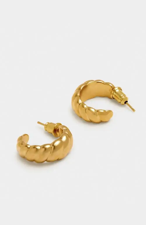 KATIE LOXTON Harper Twist Hoop Earrings