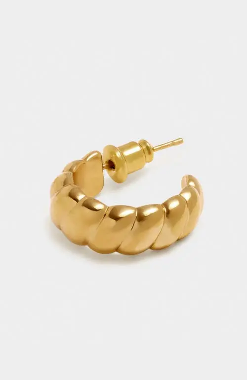 KATIE LOXTON Harper Twist Hoop Earrings