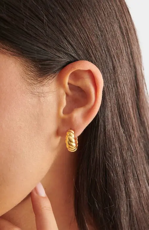 KATIE LOXTON Harper Twist Hoop Earrings