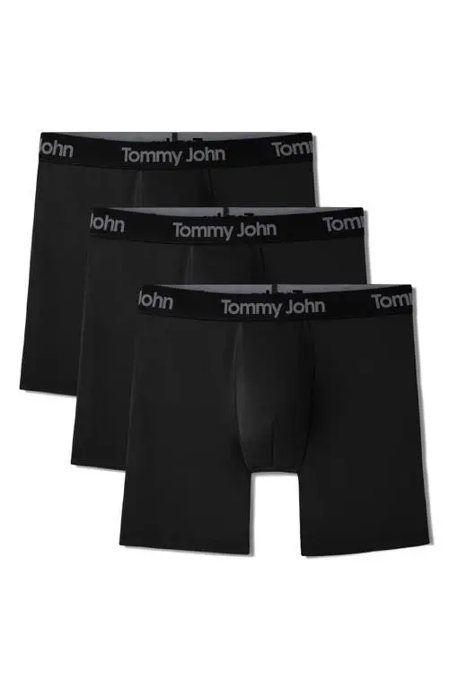 Tommy John 3-pack Air Cool Mesh Boxer Briefs - Black