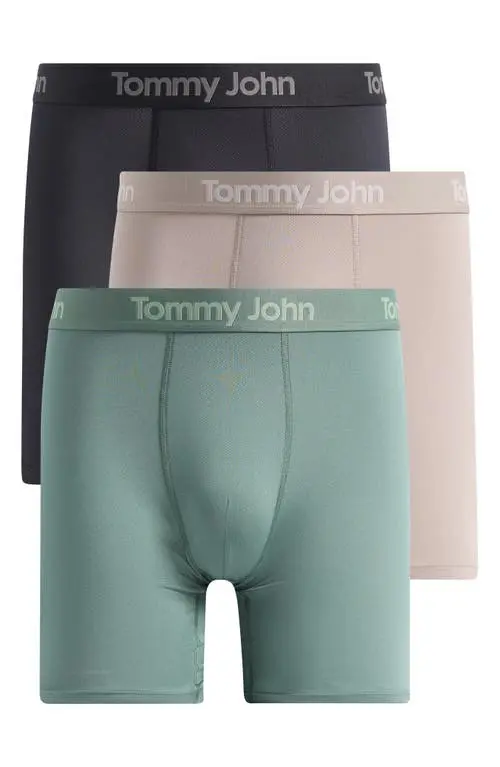 Tommy John 3-pack Air Cool Mesh Boxer Briefs - Black/cinder/dark Forest