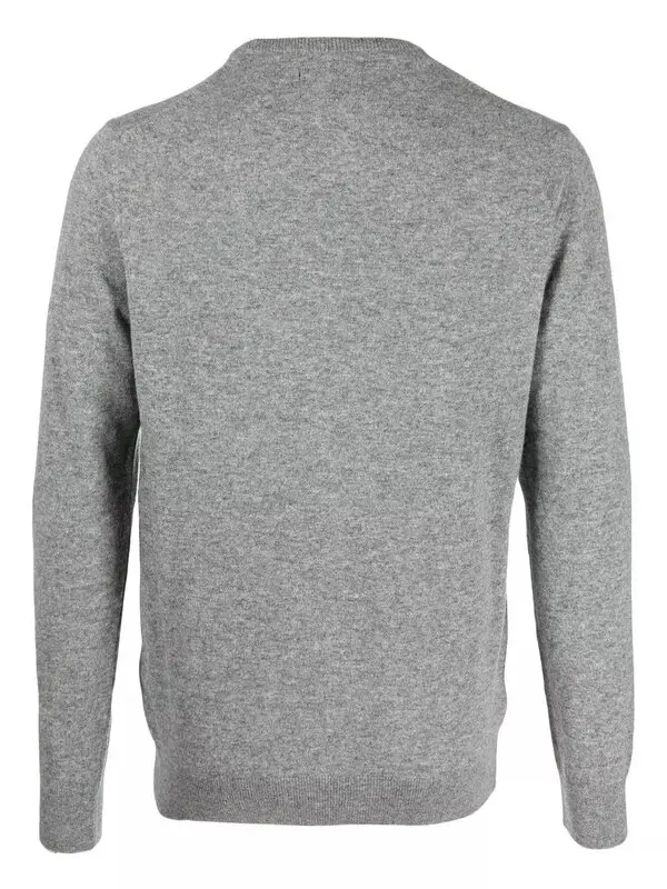Barbour Logo-embroidered Wool Sweater - Grey