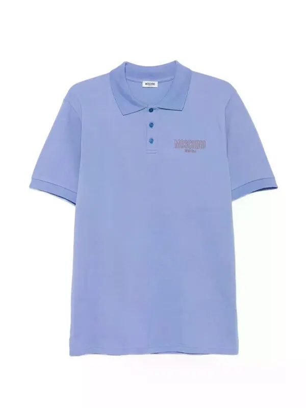 Moschino Logo-print Polo Shirt - Blue