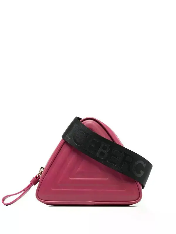 Iceberg Leather Triangle Belt Bag - Pink