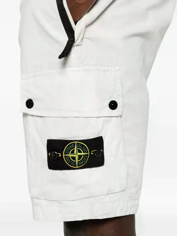 Stone Island Logo-patch Cargo Shorts