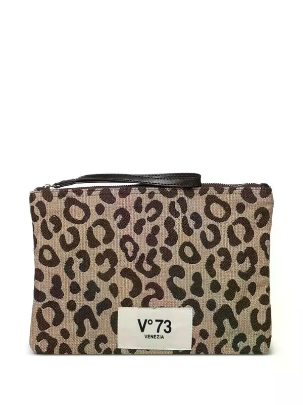 V°73 Leopard Print Make-up Bag