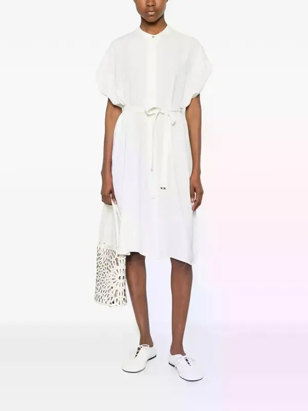 Herno Band-collar Midi Dress