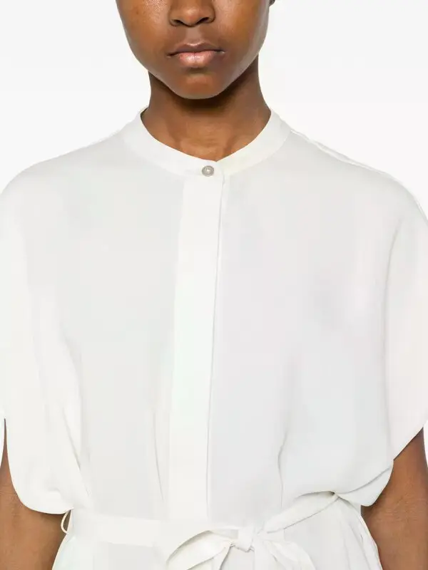 Herno Band-collar Midi Dress