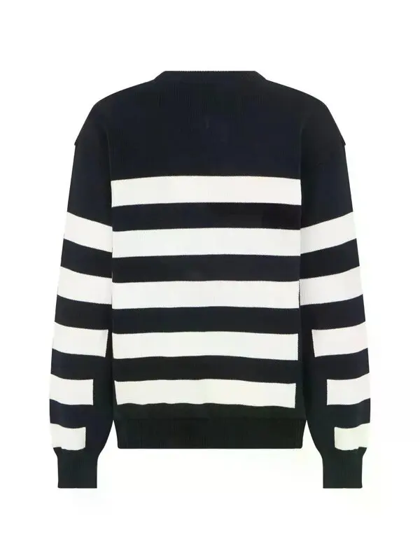 ROBERTO COLLINA Striped Crew-neck Sweater
