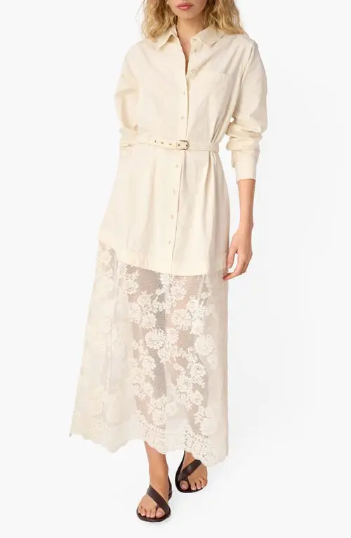 Cami Nyc Niveen Belted Shirt Dress - Macadamia