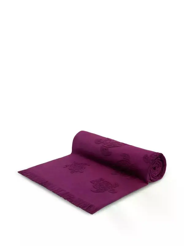 Vilebrequin Jacquard-turtle Towel - Purple