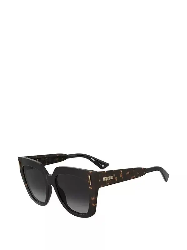 Moschino Tortoiseshell Square Frame Sunglasses
